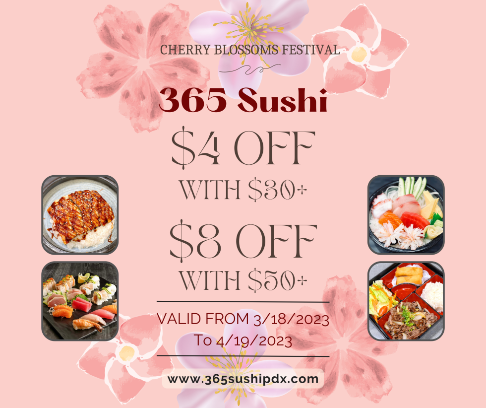 365 Sushi - Sushi Restaurant | Online Order | Portland | OR