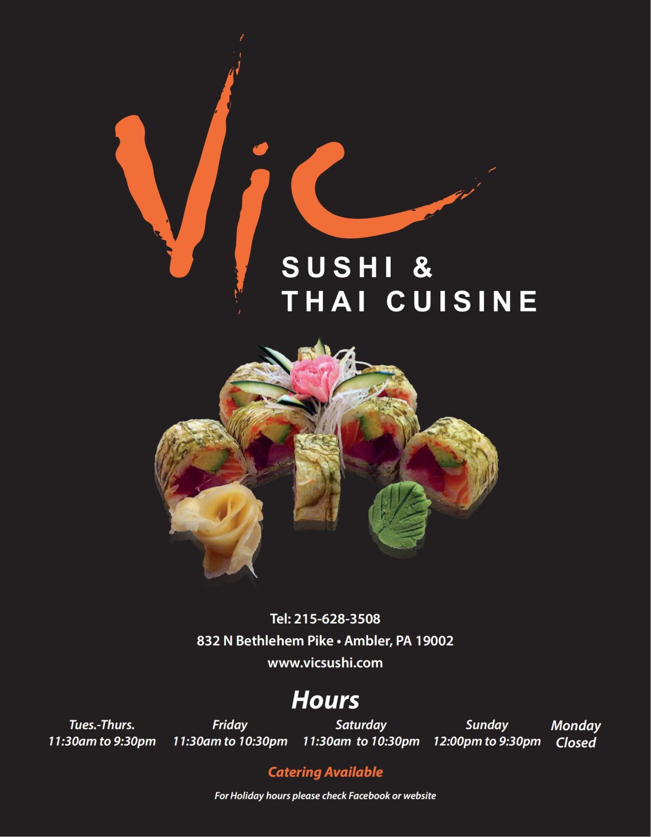 Vic Sushi- Japanese Restaurant | Online Order | Ambler | PA