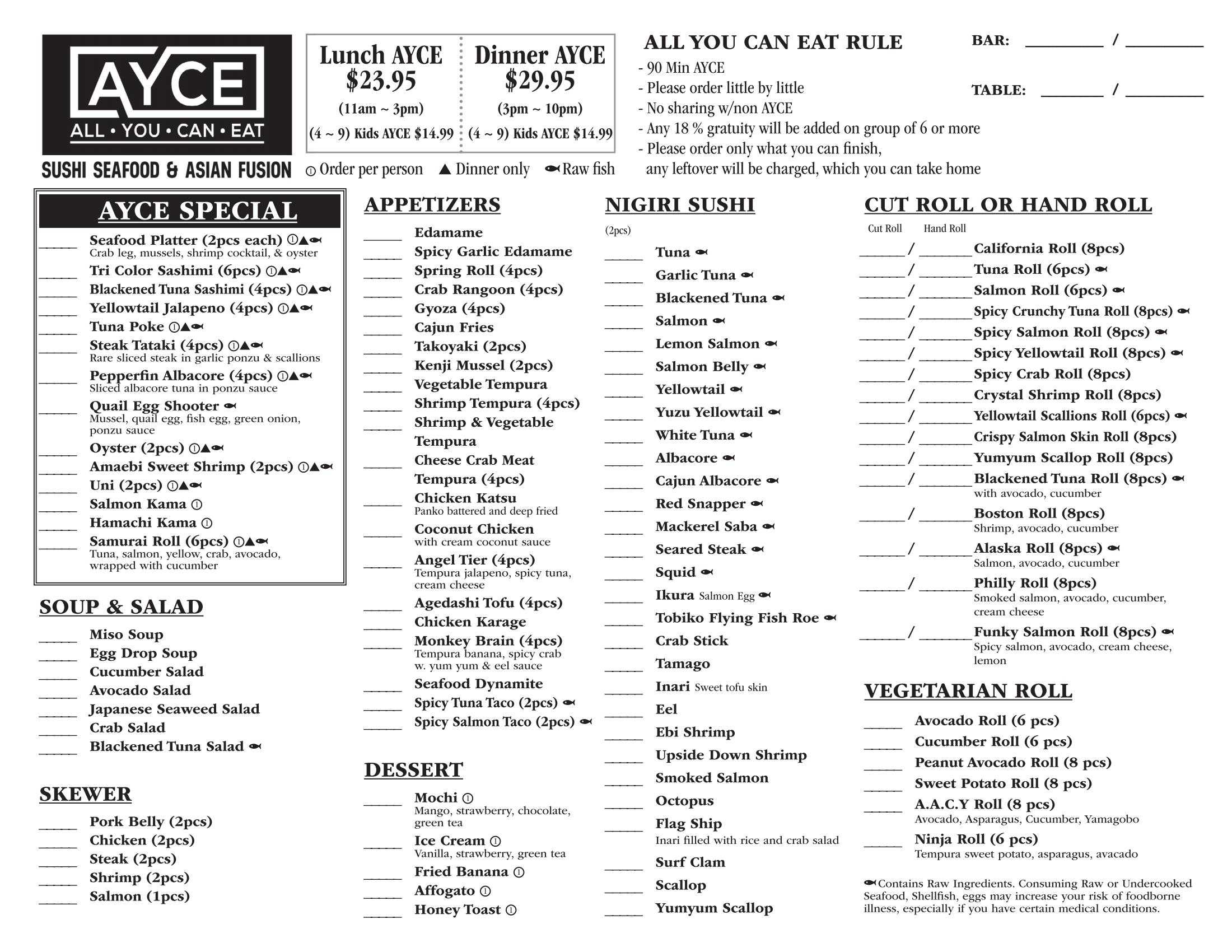 AYCE - Japanese Restaurant | Online Order | Las Vegas | NV