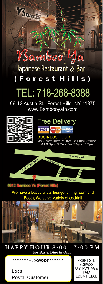 Take Out Menu - BamBoo Ya Japanese Restaurant &Bar