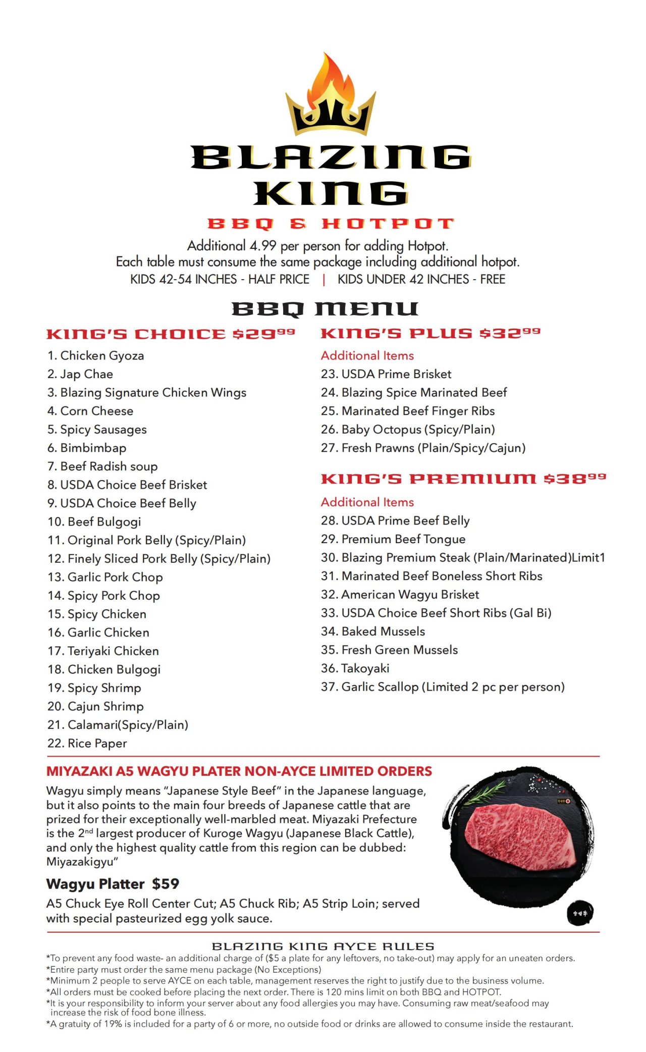 Blazing King BBQ & HOT POT - Korean Barbecue Restaurant | Online Order ...