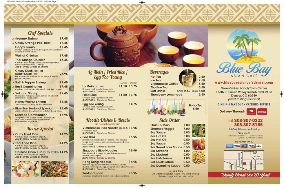 Blue Bay Asian Cafe - Asian Restaurant | Online Order | Denver | CO