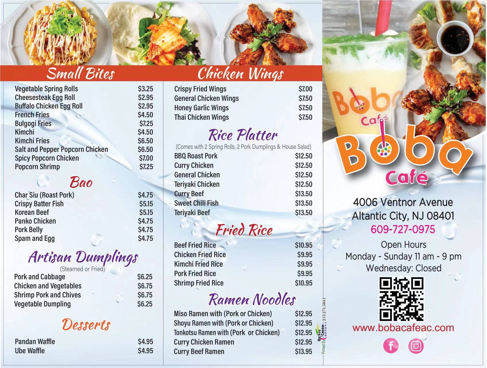 Boba Cafe Bubble Tea Store Online Order Atlantic NJ