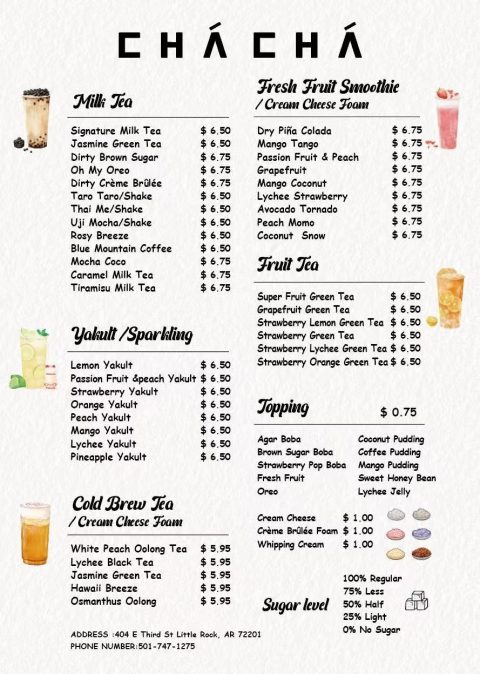 Cha Cha Boba Tea Shoppe - Boba Tea Shop | Online Order | Little Rock | AR