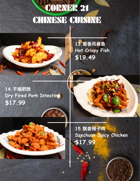 Corner 21 Chinese Cuisine 贰食壹點 | Online Order | Springfield | MO