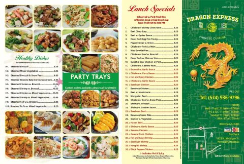 Dragon Express Restaurant - Chinese Restaurant｜Online Order｜Plymouth｜IN