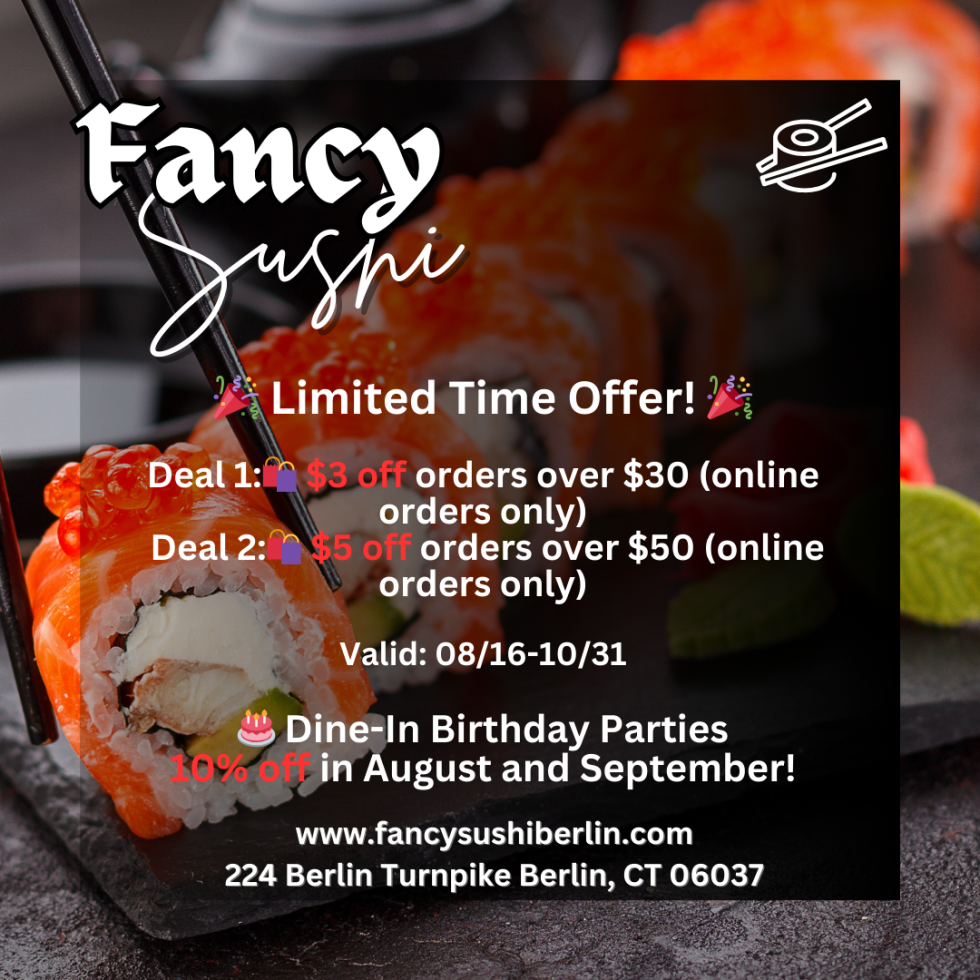 Fancy Sushi | Online Order | Berlin | CT