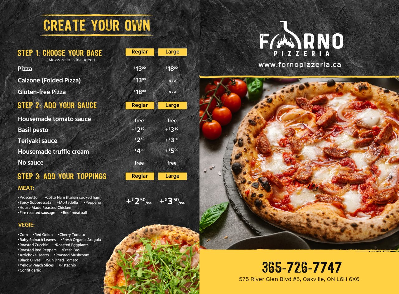 Forno Pizzeria｜Online Order｜Oakville｜ON L6H 6X6
