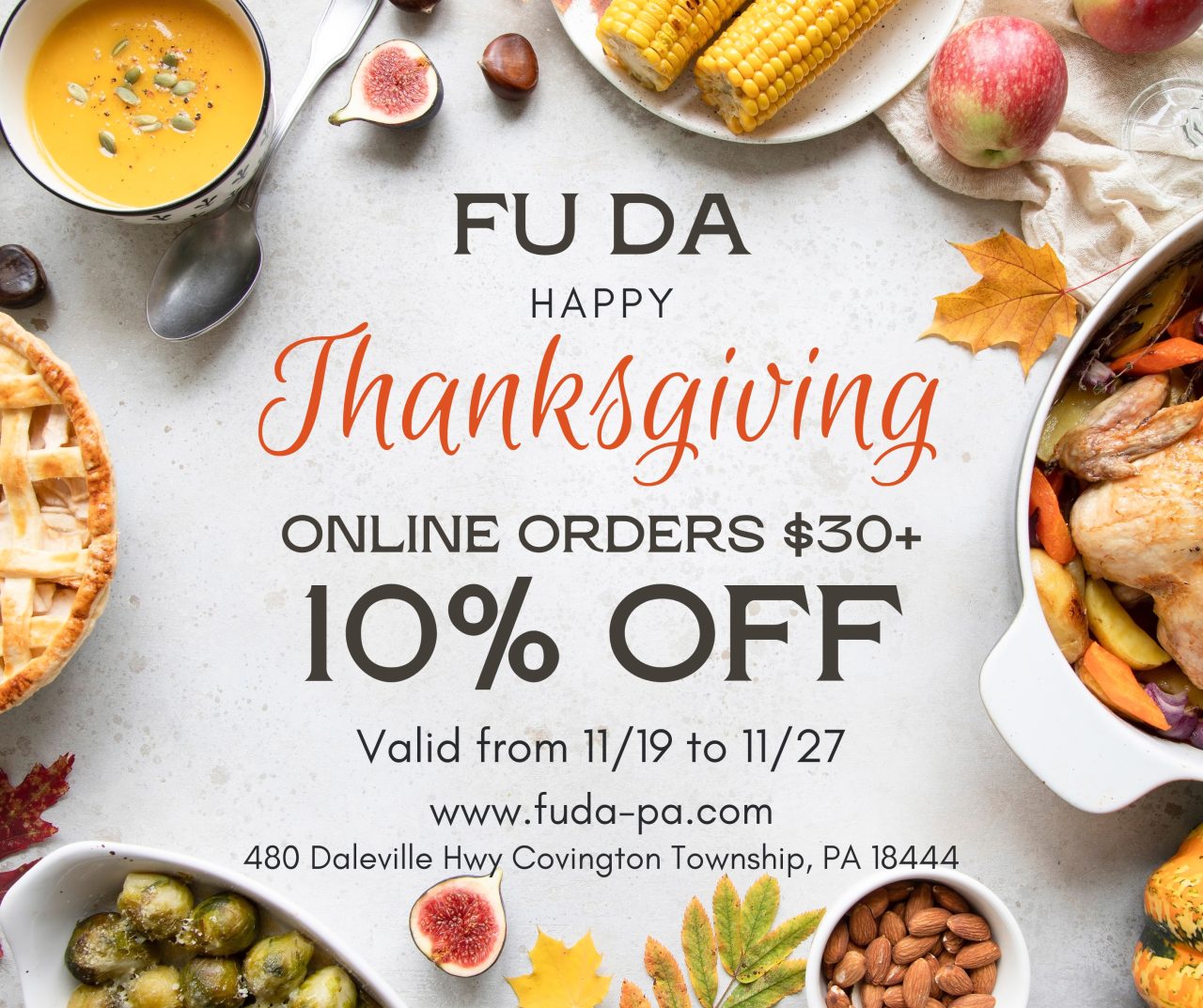 FuDa | Online Order | Covington Township | PA