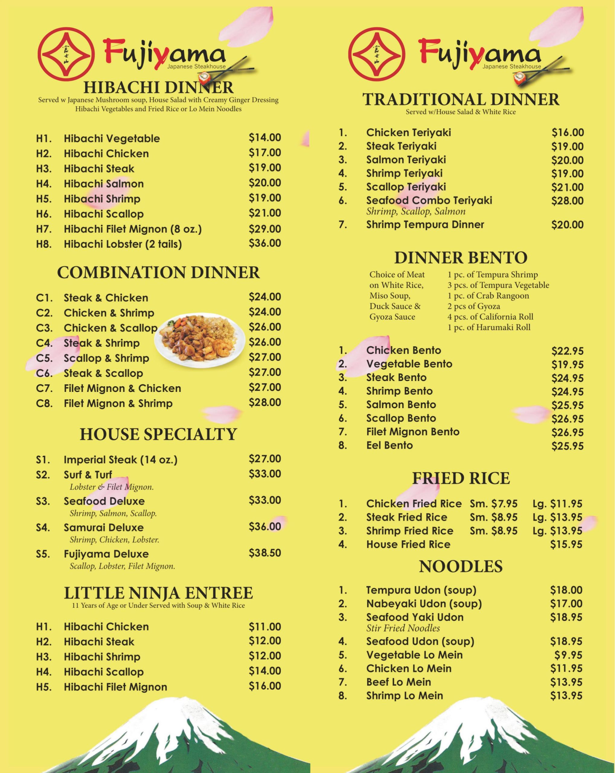 Fujiyama Japanese Cuisine - Japanese Restaurant｜Online Order｜Effingham｜IL