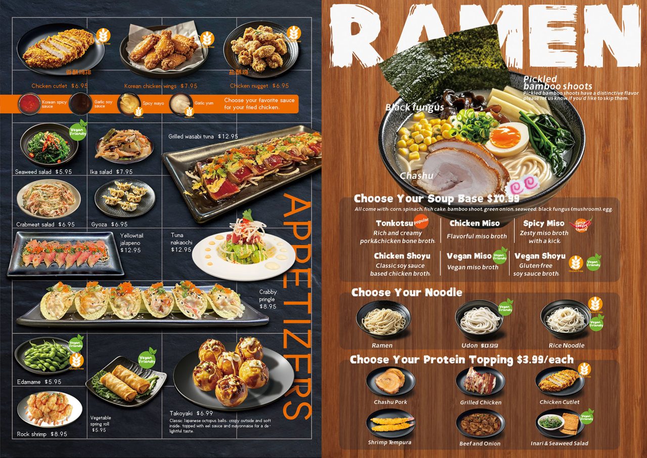 Menu - Funshi Sushi Ramen & Boba