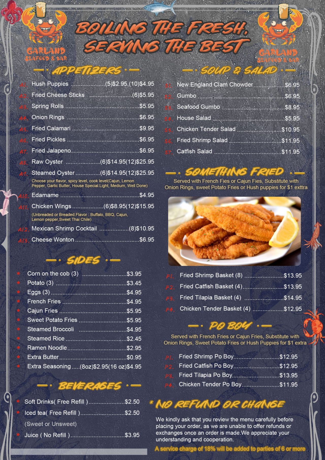 Garland Seafood & Bar - Seafood Restaurant | Online Order | Garland | TX