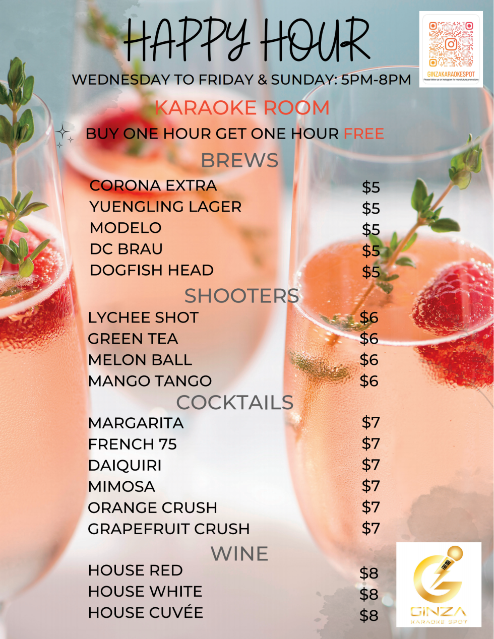 Menu - Ginza BBQ Lounge & Karaoke Spot