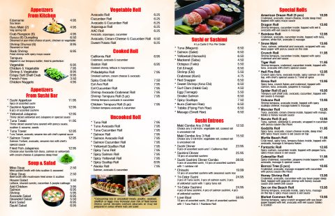 Menu - Ginza