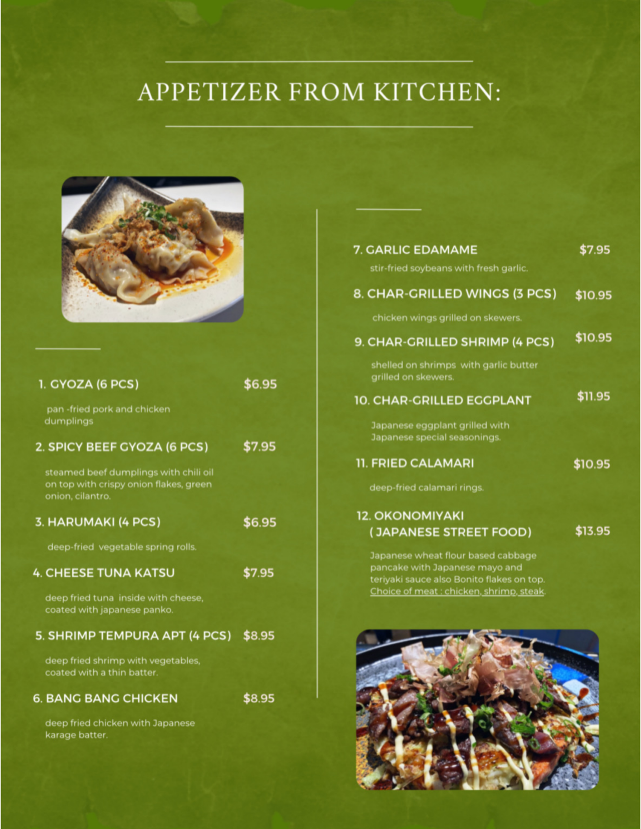 470 Daleville Menu - Ichiban Japanese Steak House