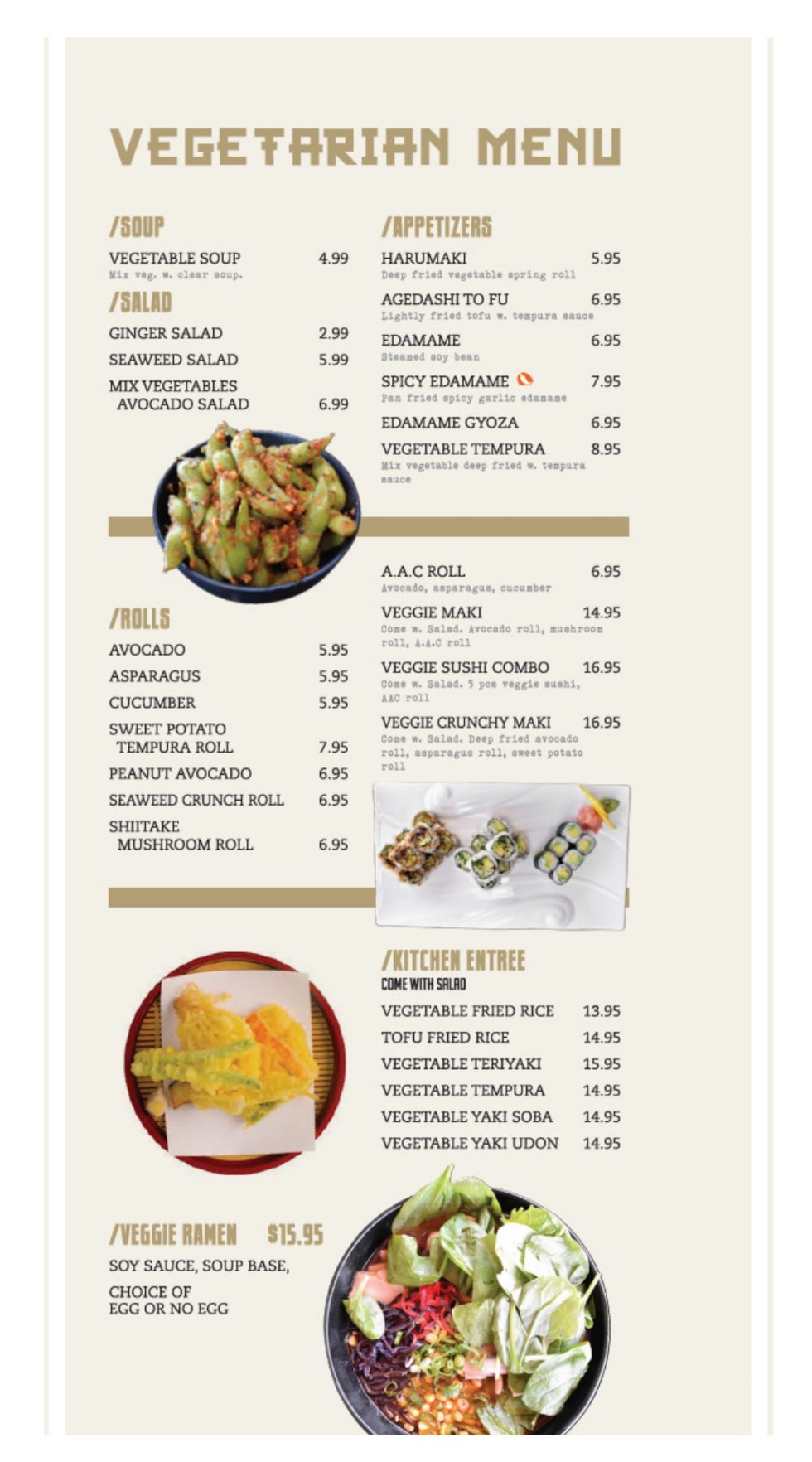 Menu - Hana Ramen Sushi