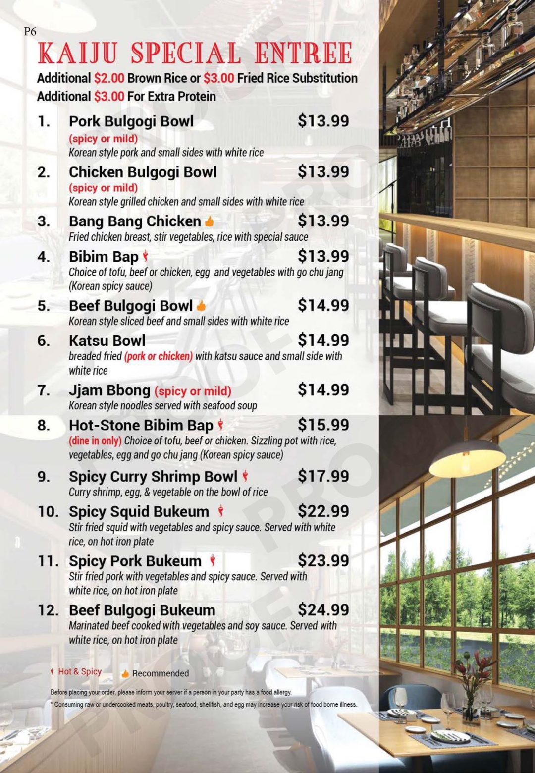 Menu - Kaiju Sushi & Ramen Bar