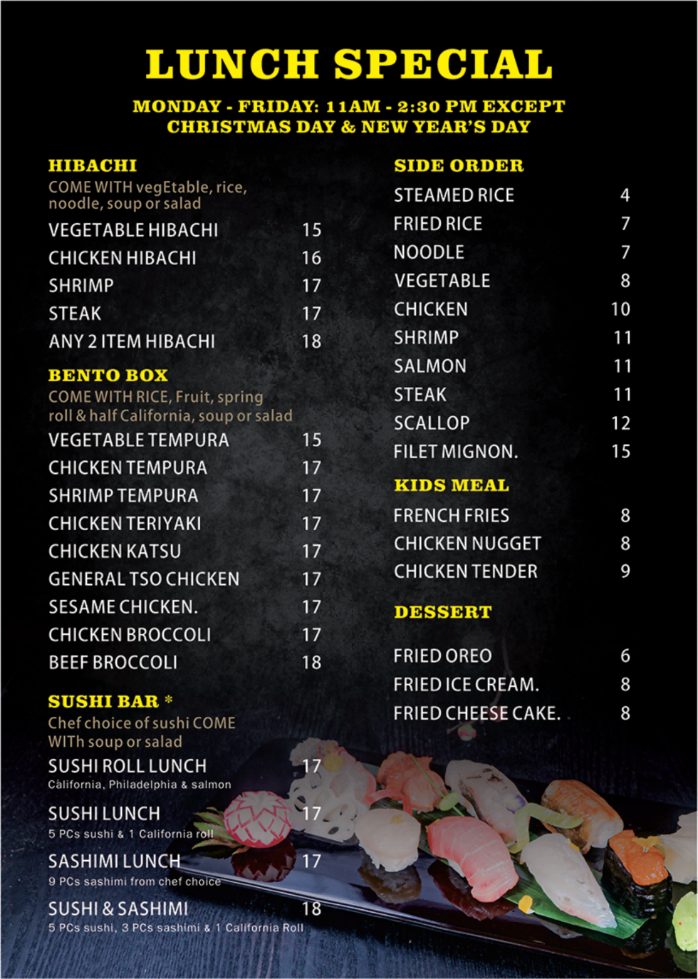 Kaika Teppanyaki Asian Fusion｜Online Order｜Jacksonville｜FL