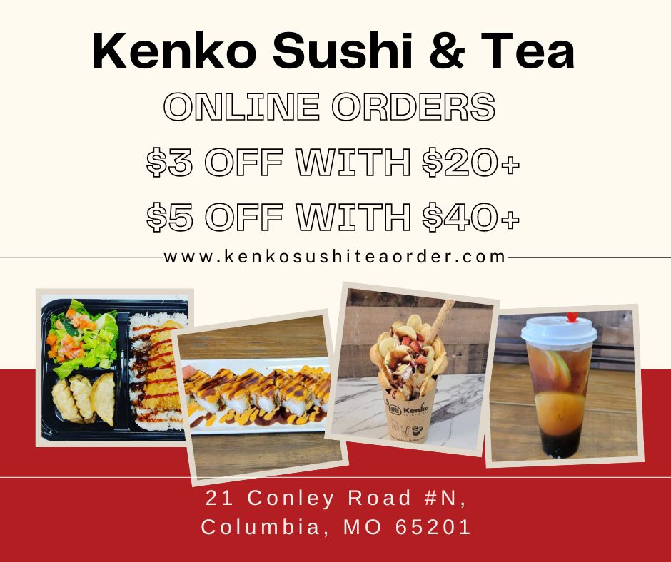 Kenko Sushi & Tea - Sushi Restaurant | Online Order | Columbia | MO