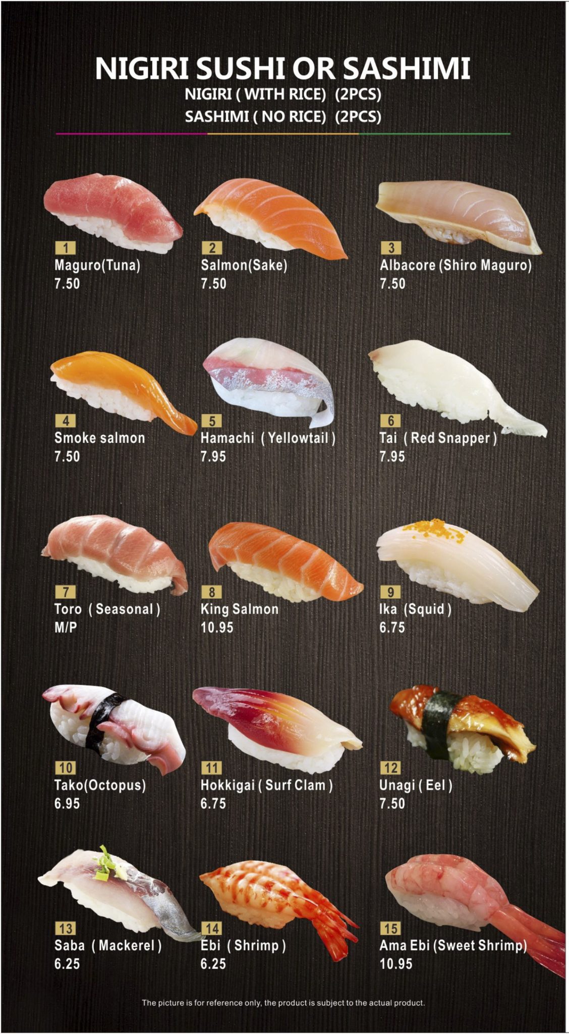 Menu - Kizuna Japanese Restaurant