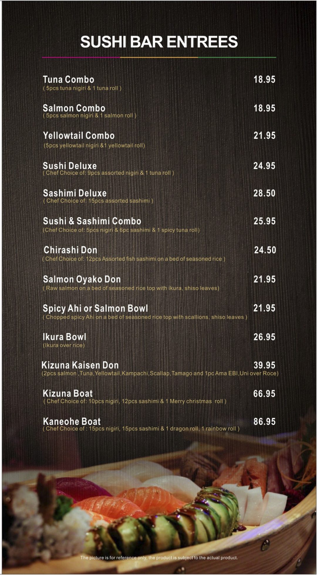 Menu - Kizuna Japanese Restaurant