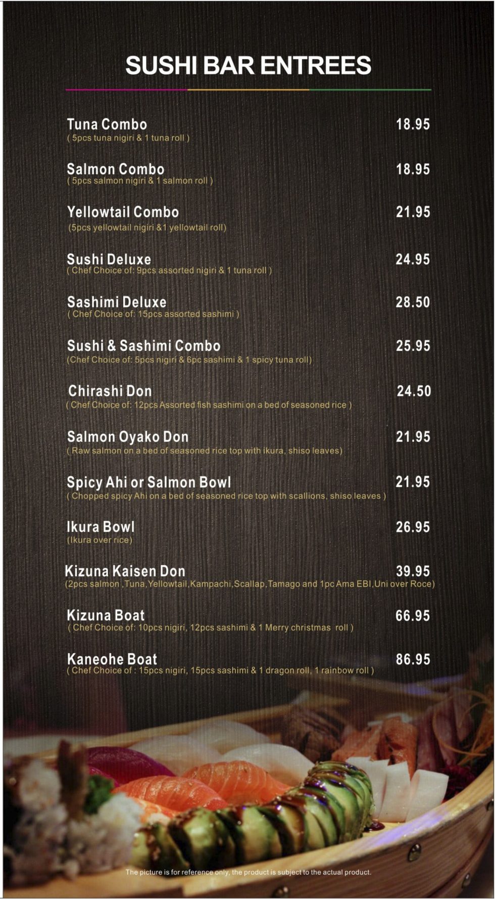 Menu - Kizuna Japanese Restaurant