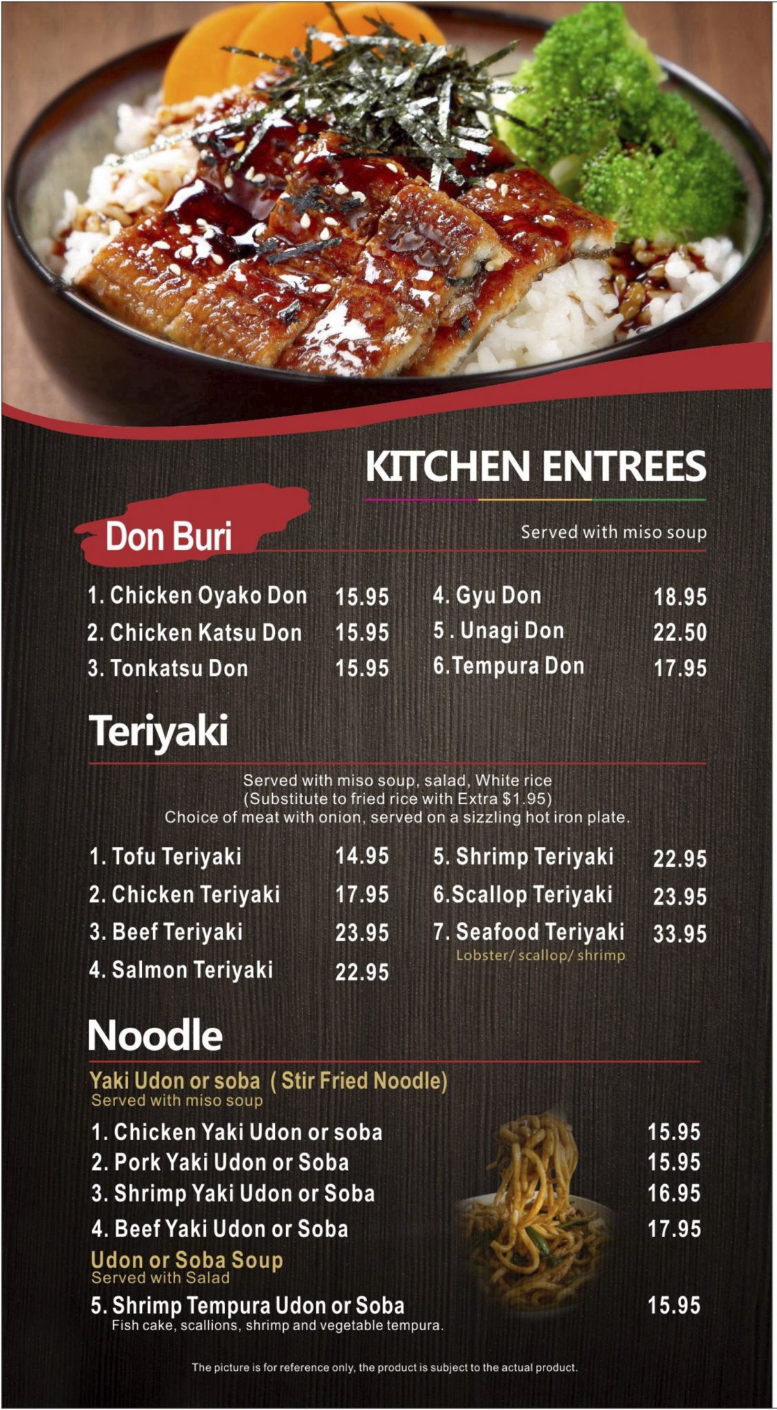 Menu - Kizuna Japanese Restaurant