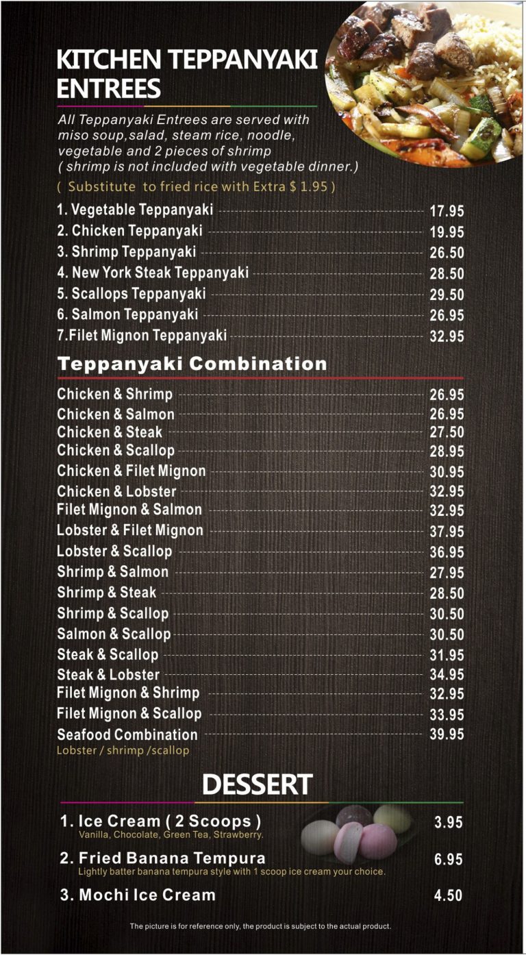 Menu - Kizuna Japanese Restaurant