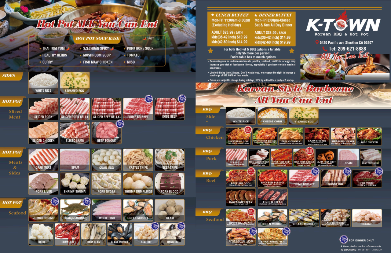 Menu - K-Town