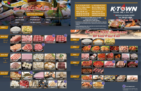 Menu - K-Town
