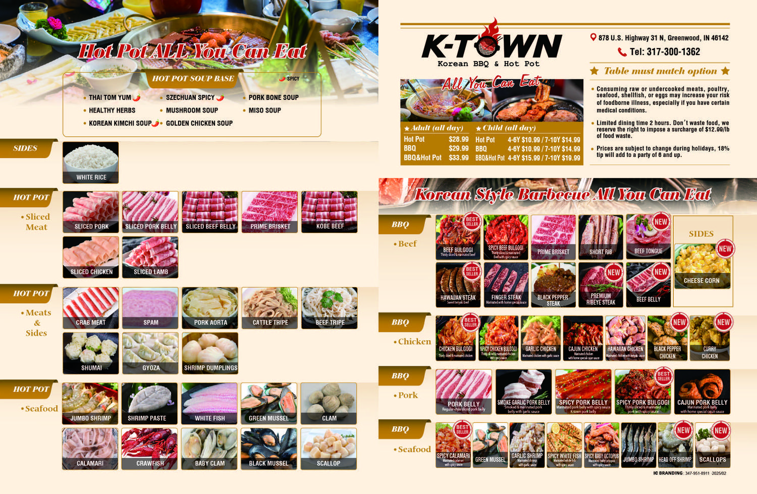 K TOWN Korean BBQ Hot Pot Korean Restaurant Online Order