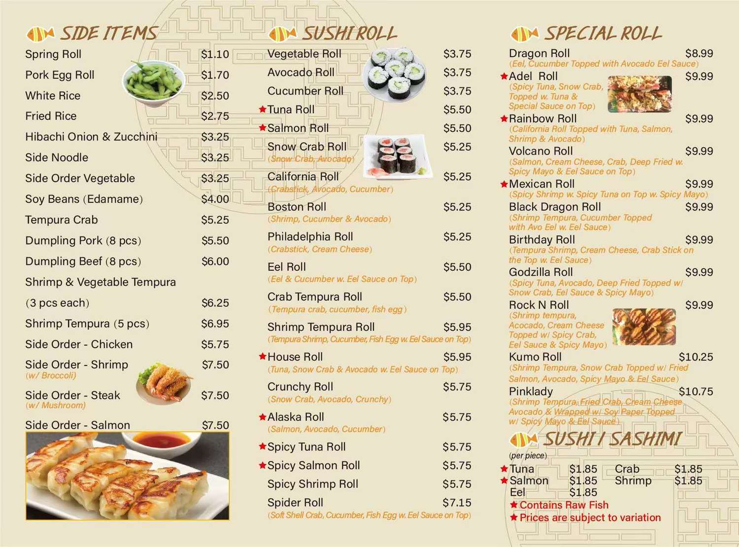 Kumo Sushi & Hibachi - Chinese Restaurant | Online Order | Adel | GA