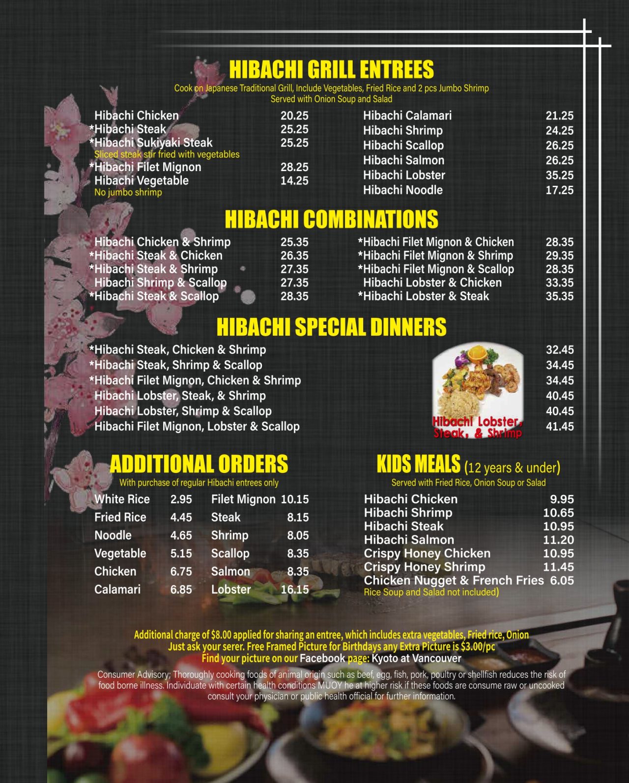 Kyoto - Sushi · Sashimi · Hibachi丨Online Order丨Vancouver丨WA