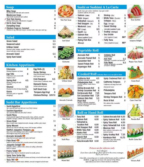 Menu - Lin's Asian Cafe