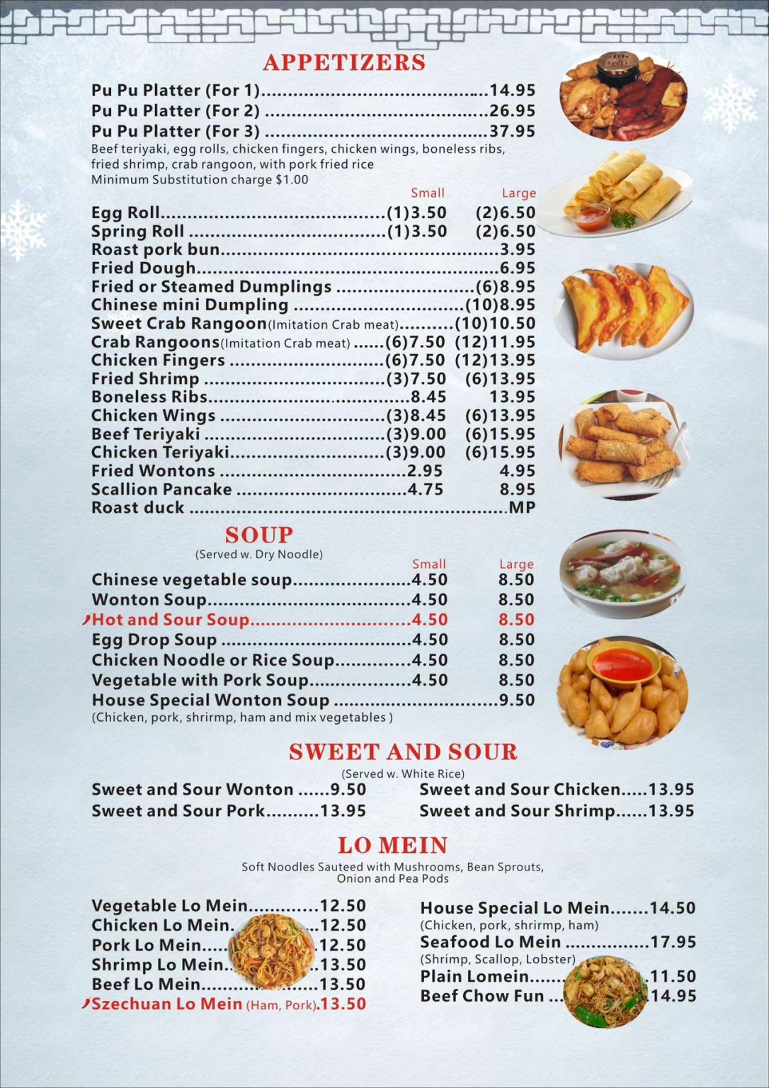 Menu - Lucky Fortune