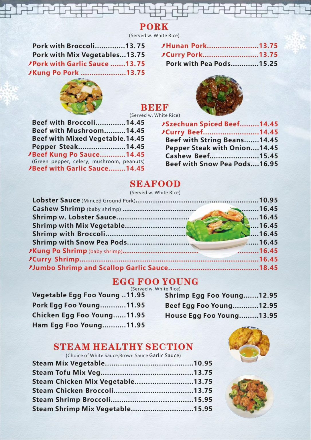 Menu - Lucky Fortune