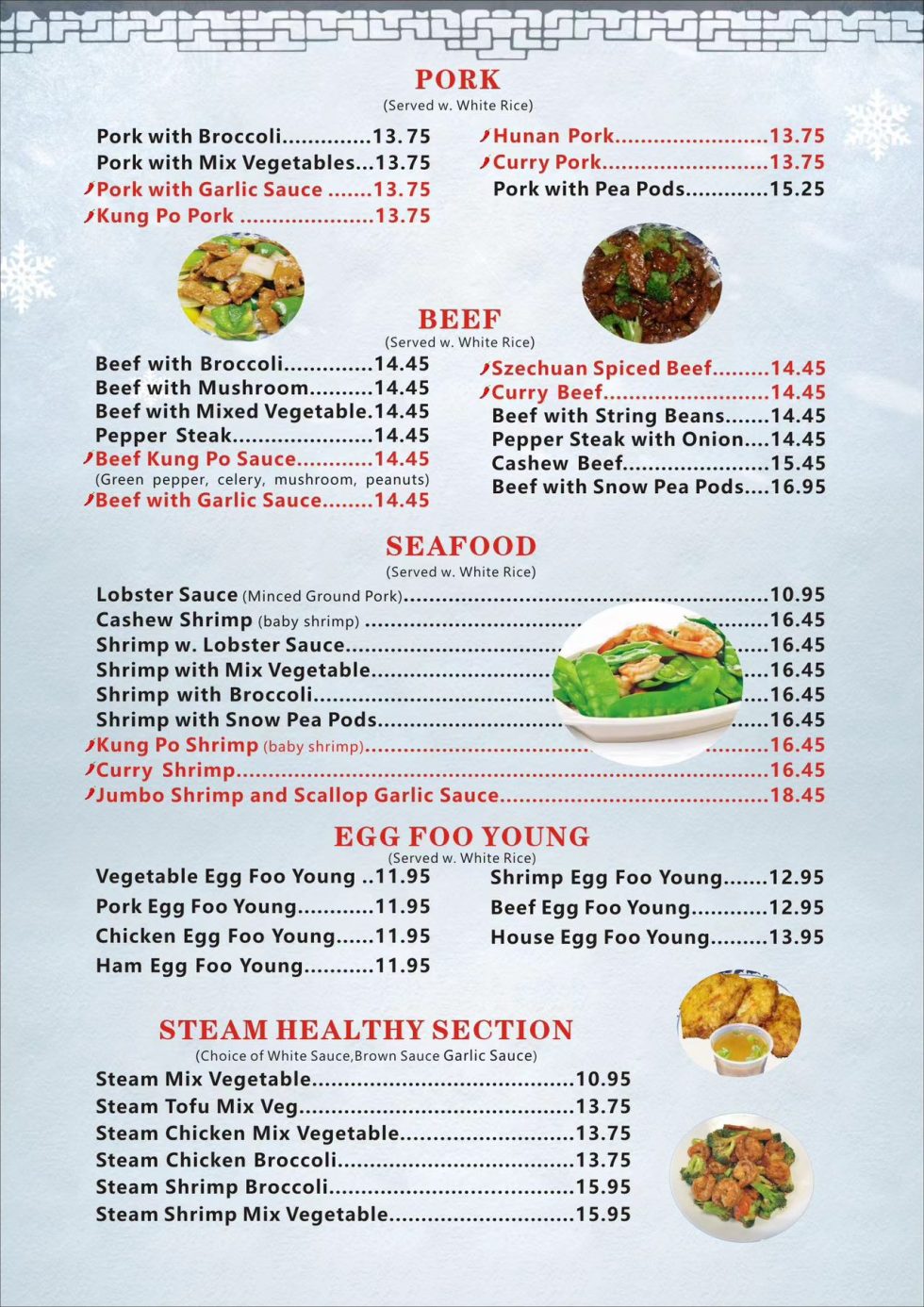 Menu - Lucky Fortune