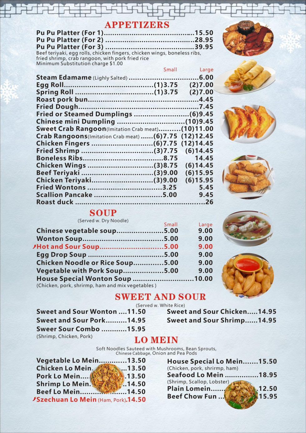 Menu - Lucky Fortune