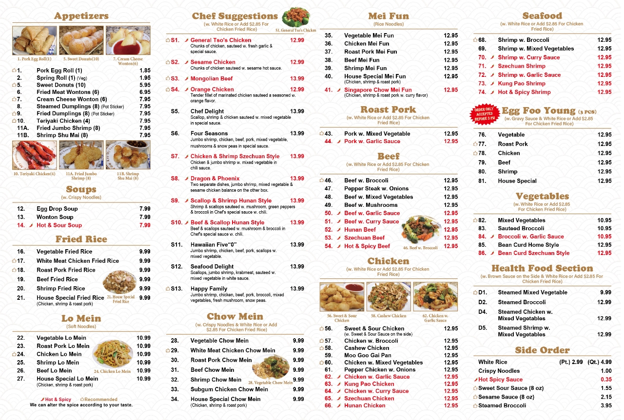 Menu - Lucky Kitchen