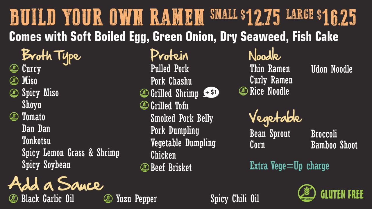 Our Menu - Mian