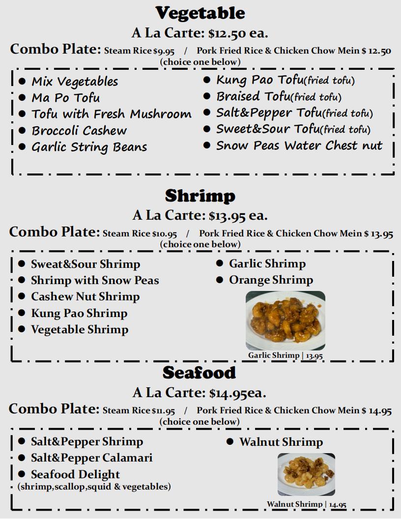 Menu - Mix Stix Asian Fusion