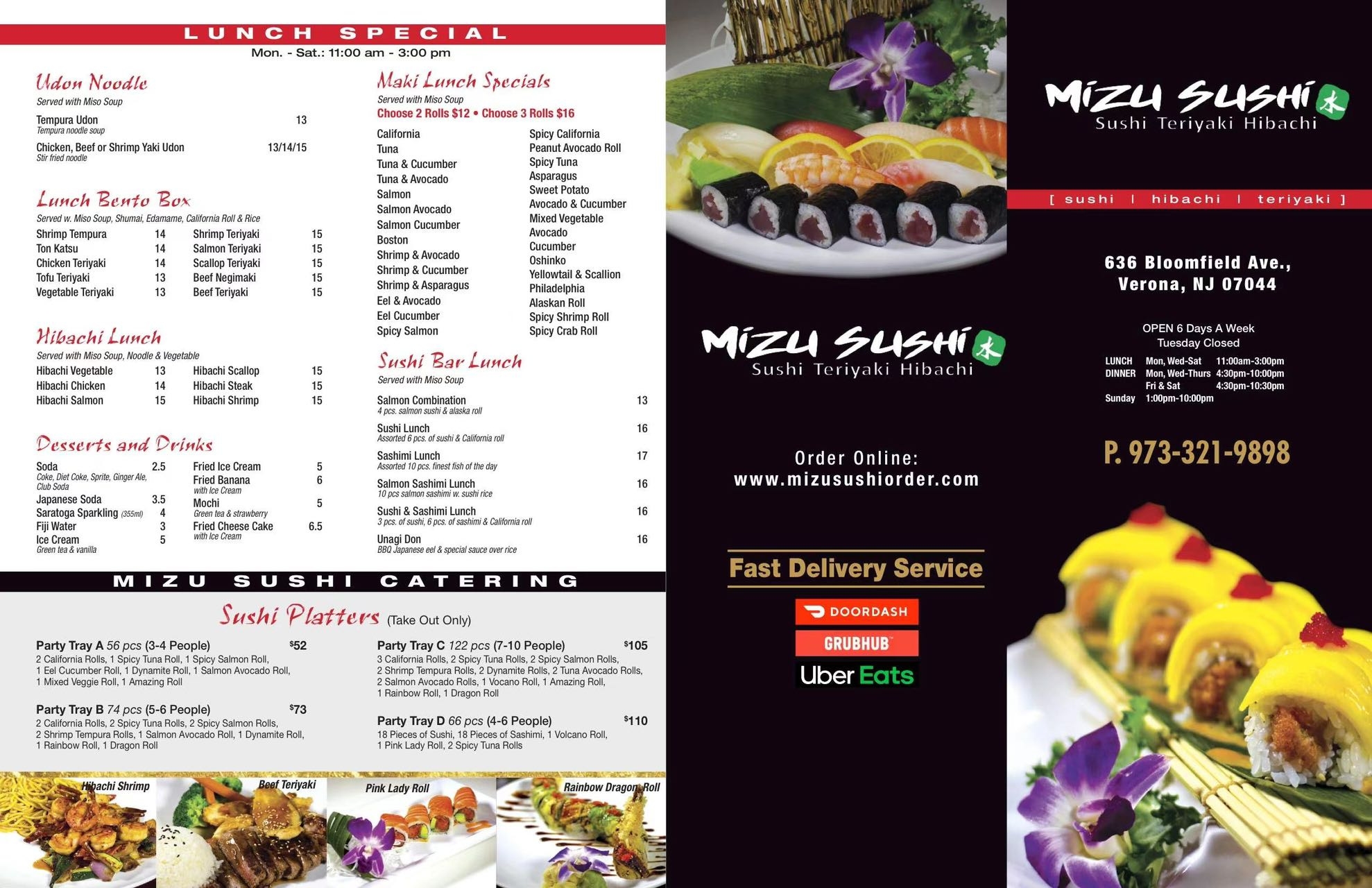 Mizu Sushi Of Verona｜Online Order｜Verona｜NJ