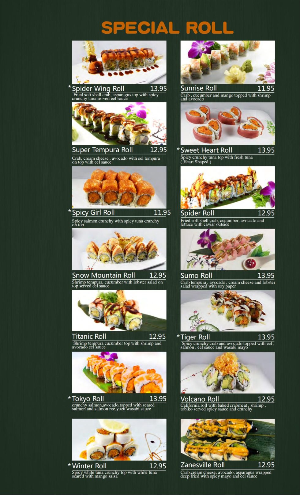 Special Roll - Mizu Sushi and Grill