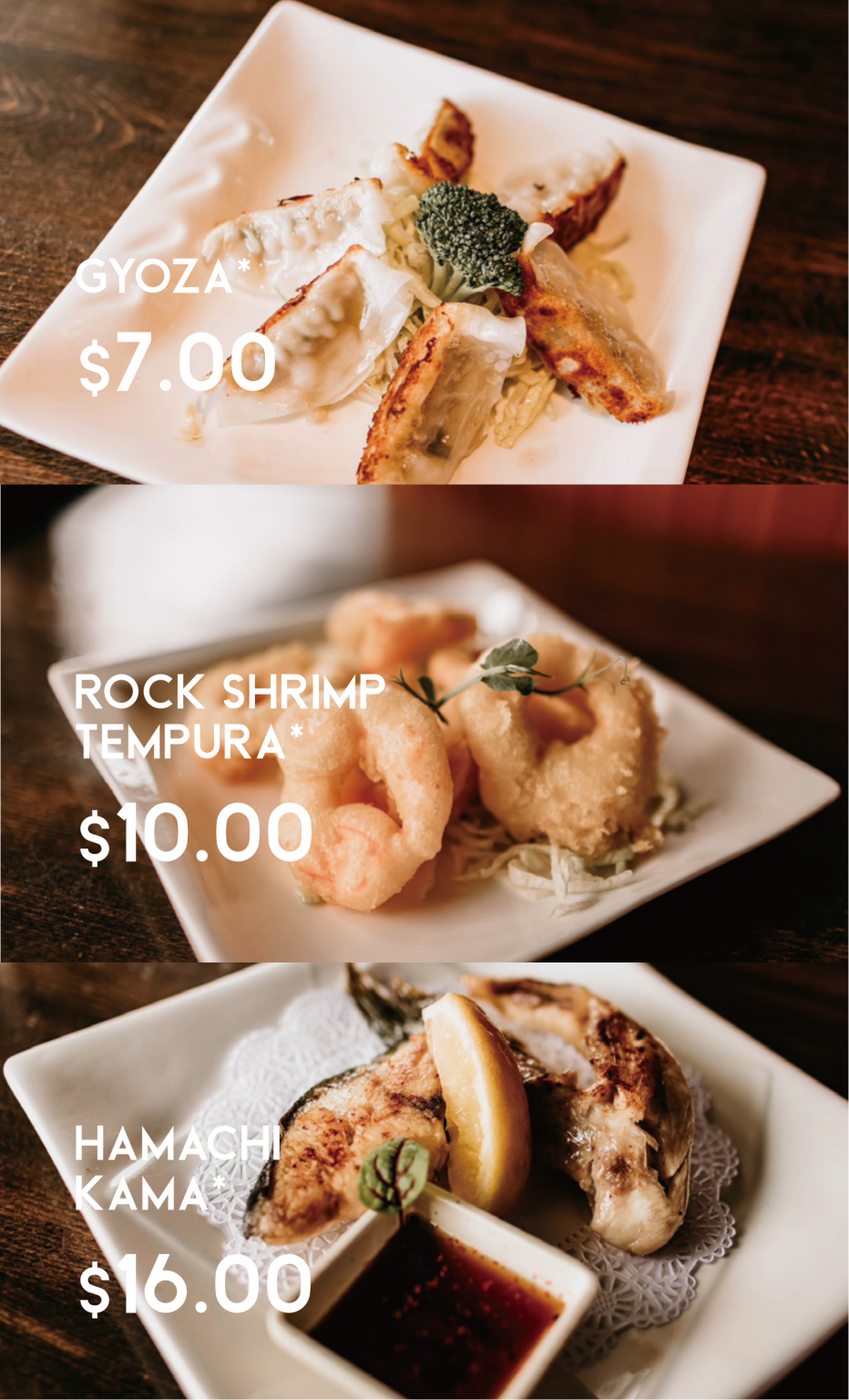 Menu - Moonga Asian Bistro