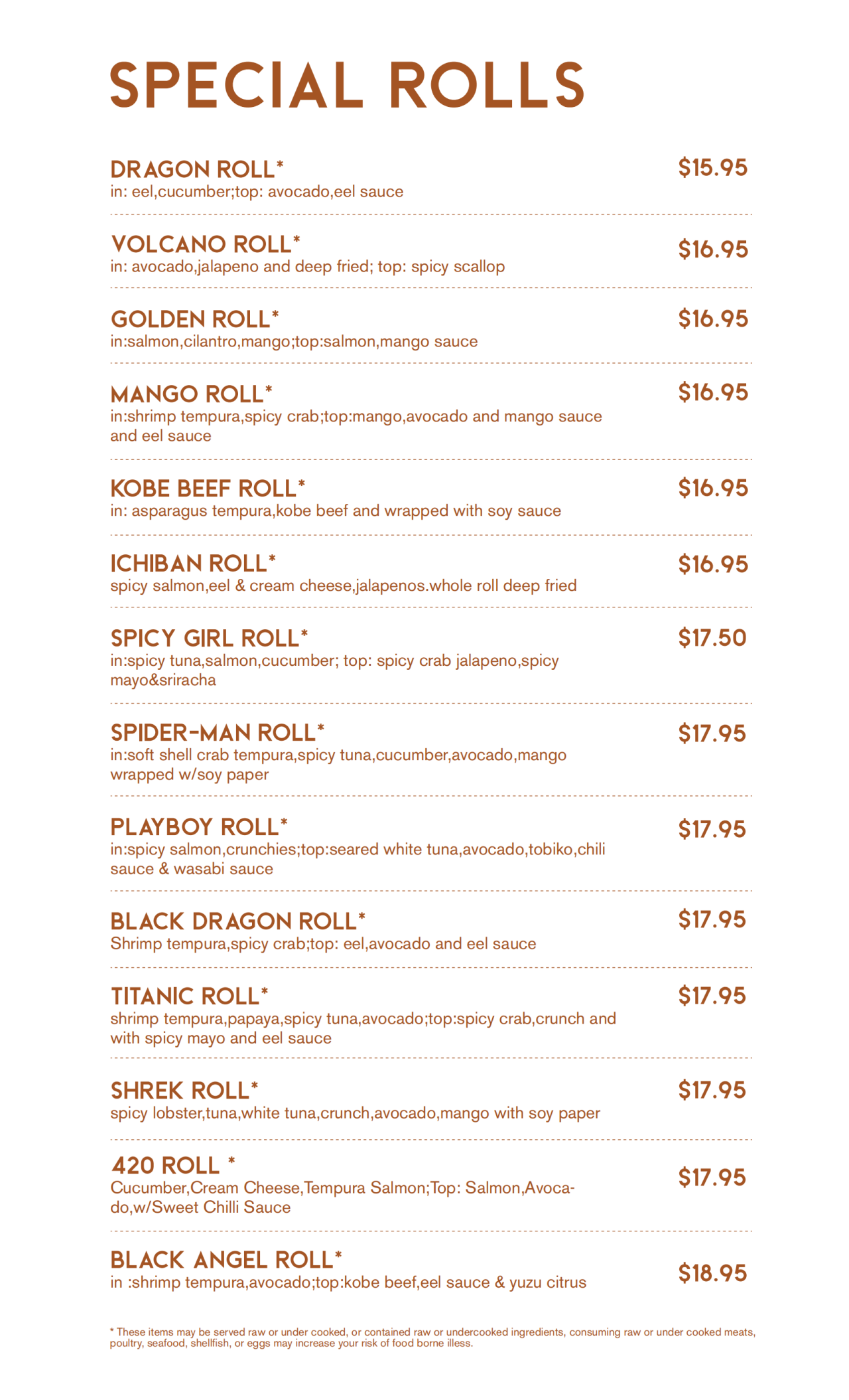 Menu - Moonga Asian Bistro