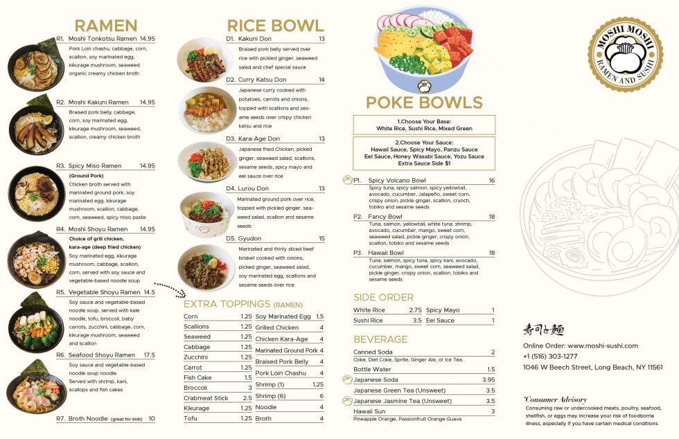 Moshi Moshi - Japanese Restaurant | Online Order | Long Beach | NY