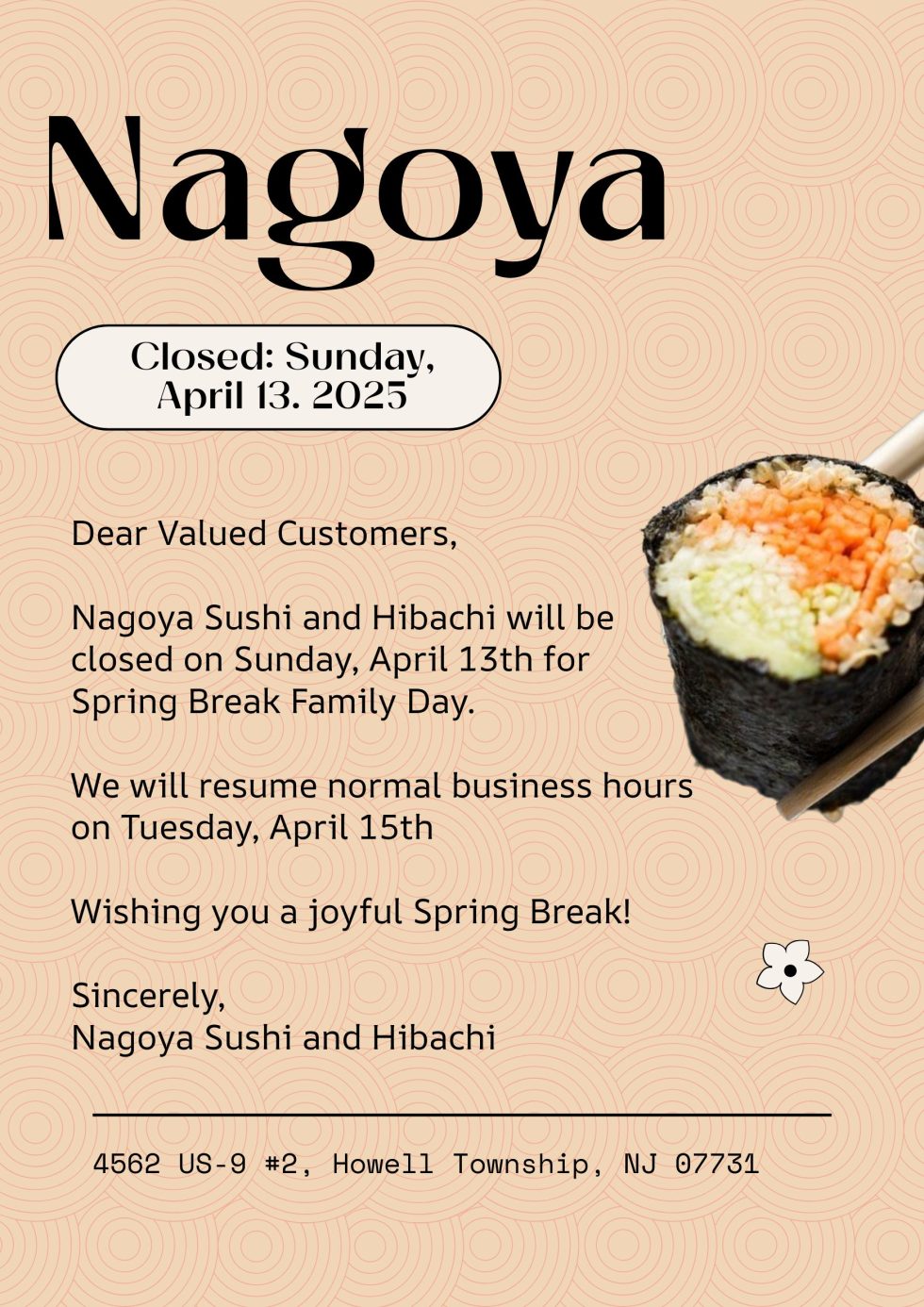 Nagoya - Japanese Restaurant｜Online Order｜Howell｜NJ