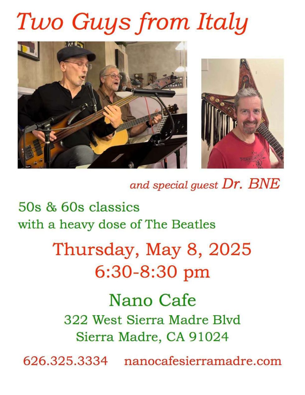 Nano Cafe - American restaurant | Online Order | Sierra Madre | CA