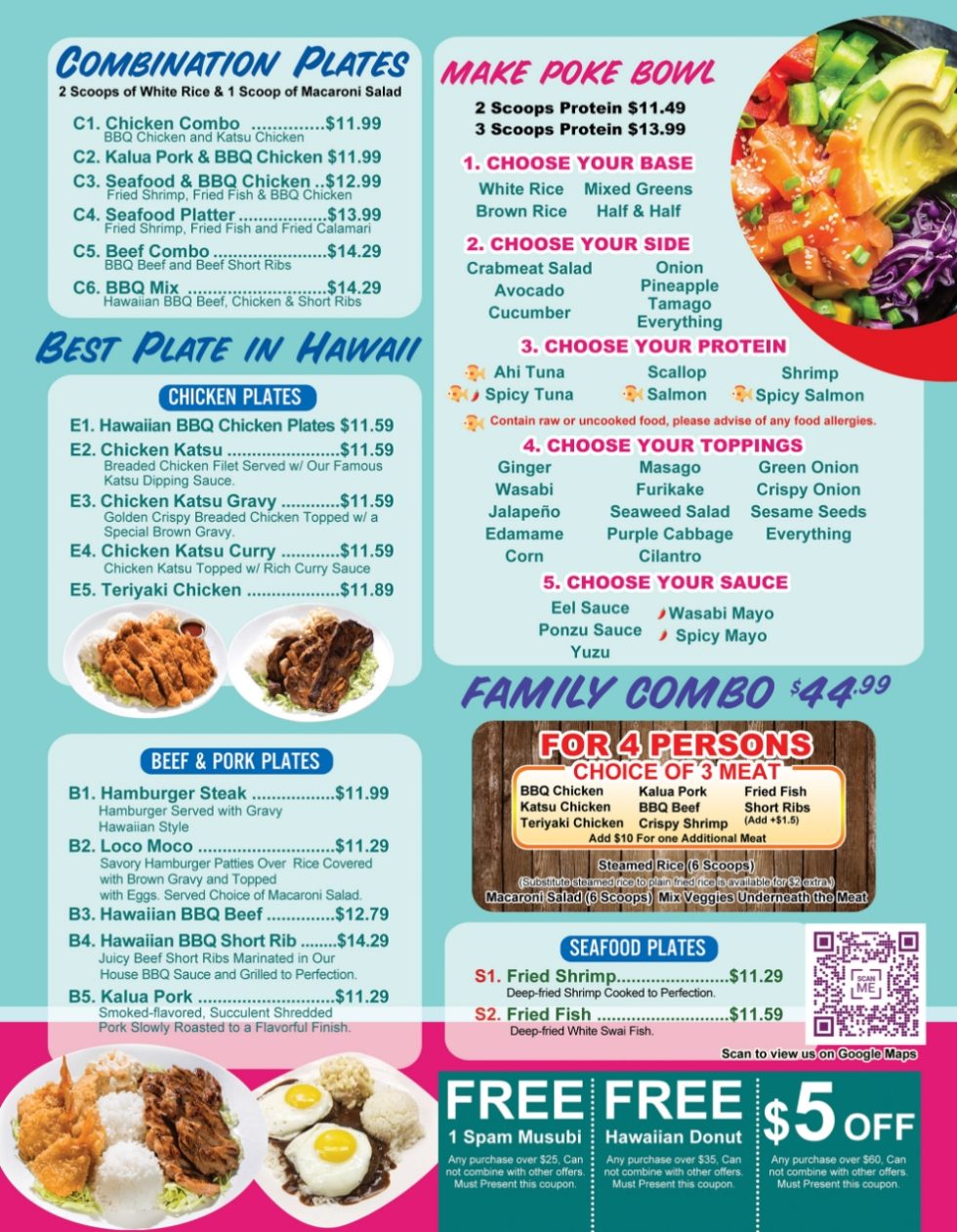 Ohana Hawaiian BBQ & Poke Bar - Barbecue Restaurant | Online Order ...