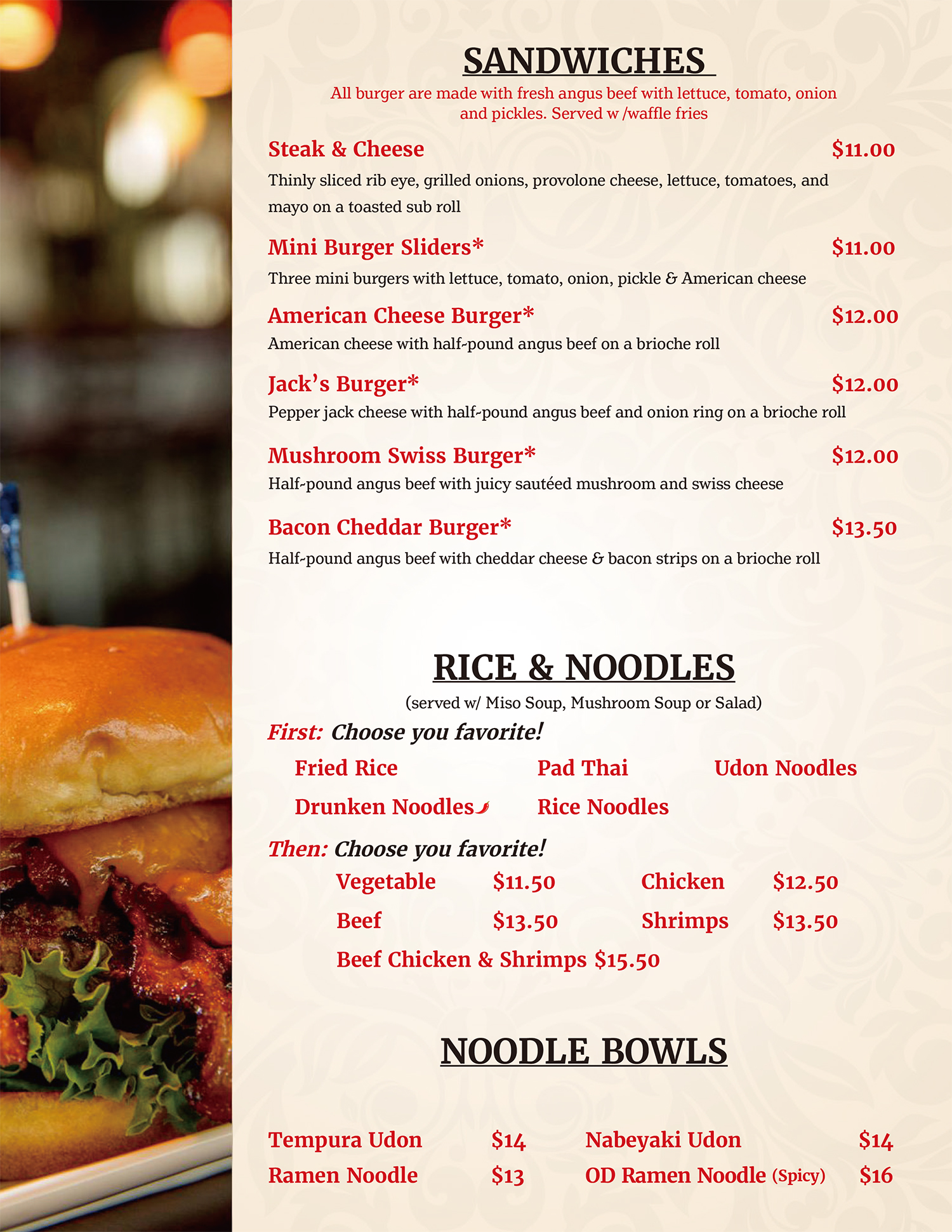 Old Dominion Grill and Sushi｜Online Order｜Frederick｜MD
